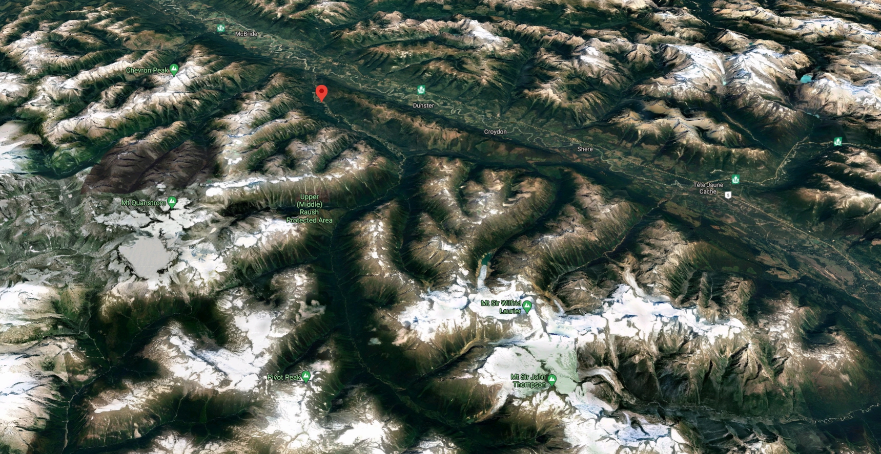 Rural Routes British Columbia - Dunster / Mount Longstaff / Raush River