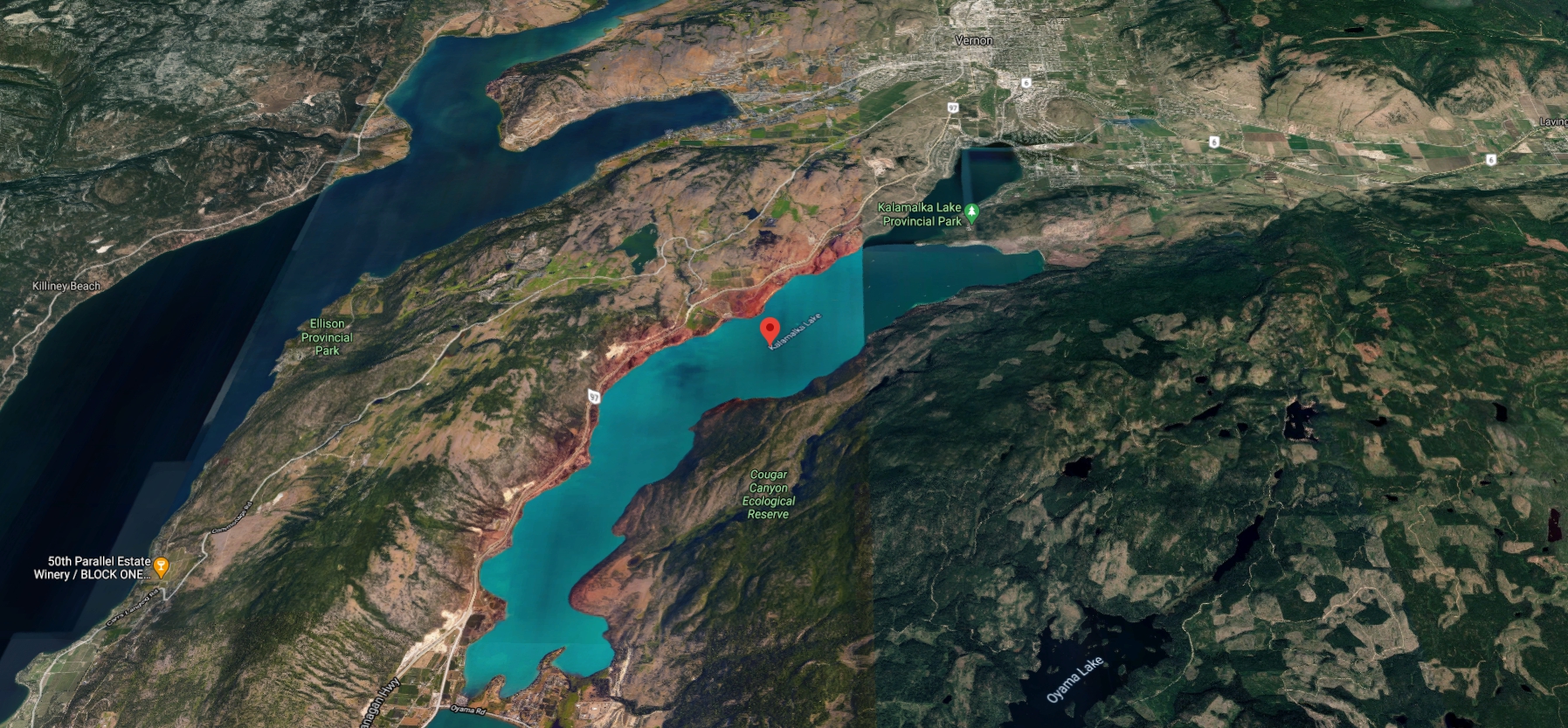 Rural Routes British Columbia - Oyama / The Commonage / Kalmalka Lake