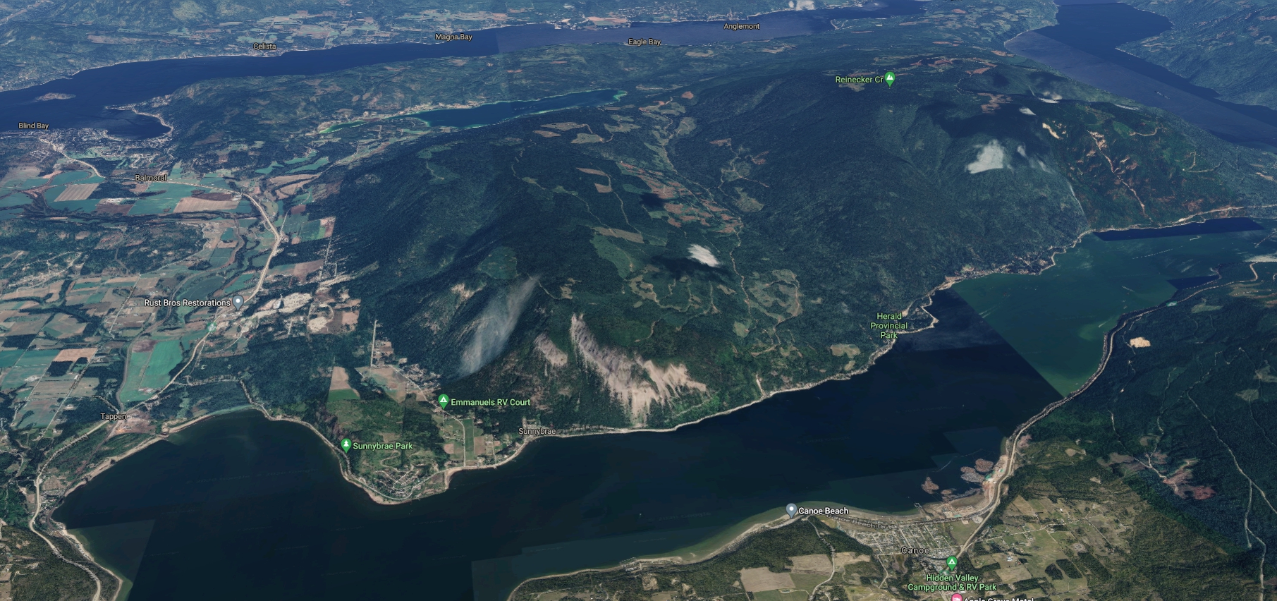 Rural Routes British Columbia - Tappen / Herald Provincial Park / Kault ...